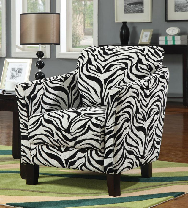 Zebra accent chair store