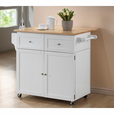 Coaster Kitchen Cart with Trash Compartment - 900558 - Coaster Furniture