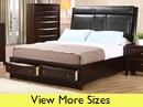 Platform Beds - Upholstered Leather Platform Bed & Contemporary Wooden ...