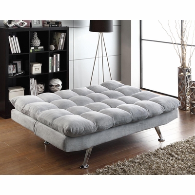 Coaster Sofa Bed Futon in Grey - 500775 - Coaster Furniture
