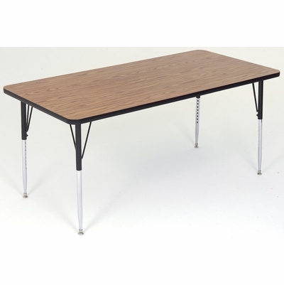 Correll 48" Classroom Adjustable Height Table with 24"(D) x 48"(W ...