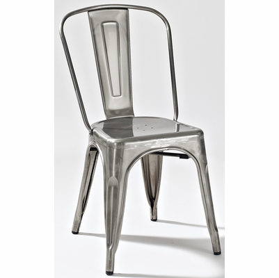 Crosley Amelia Galvanized Metal Cafe Chair- Set of 2 - CF500617-GA ...