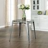 Crosley Amelia Galvanized Metal Cafe Table - CF220130-GA - Crosley Radio