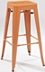 Crosley Amelia Orange Metal Cafe Barstool - Set of 2 - CF500830-OR ...