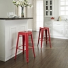 Crosley Amelia Red Metal Cafe Barstool - Set of 2 - CF500830-RE ...