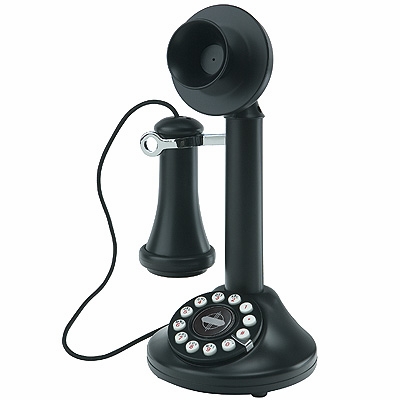 Crosley Candlestick Phone 1920's Black - CR64-BK - Crosley Radio