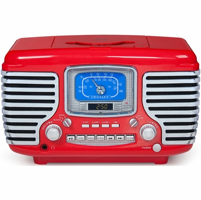 Crosley Corsair Clock Radio with CD Player - CR612-RE - Crosley Radio