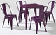 Crosley Purple Amelia 5 Piece Metal Cafe Dining Set - KD522001PR ...