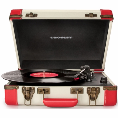 Crosley Red Executive Portable USB Turntable - CR6019A-RE - Crosley Radio