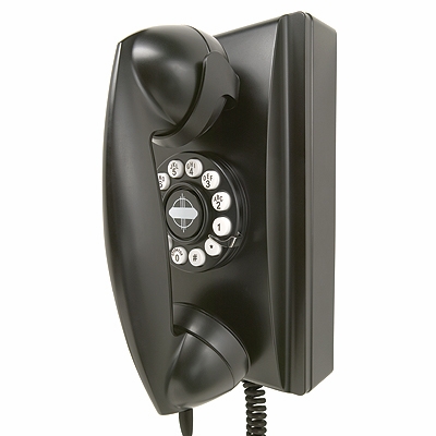 Crosley Wall Phone Black - CR55-BK - Crosley Radio