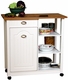 Double Butcher Block Bin in White Finish - 4125-11WH - Venture Horizons