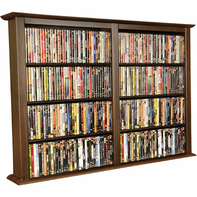 Double Wall Mount CD Storage Furniture Media Shelf - Venture Horizons ...