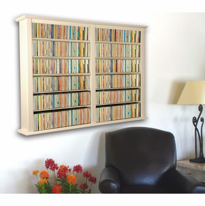 Double Wall Mount CD Storage Furniture Media Shelf - Venture Horizons ...