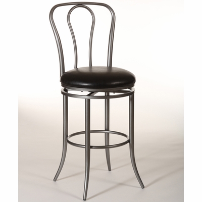 Hillsdale Aryssa Commercial Grade Swivel Stool - Silver Metallic - 5024-826