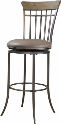 Hillsdale Charleston Vertical Spindle Back Swivel Stool - 4670-827 ...
