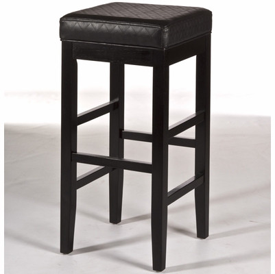 Hillsdale Hammond Black Non Swivel Backless Bar Stool - 5157-831
