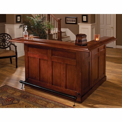 Hillsdale Large Home Bar with Side Bar in Cherry - 62578AXCHE ...