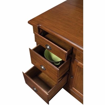 Home Styles Aspen Rustic Cherry Kitchen Island - 5520-94 - Homestyles