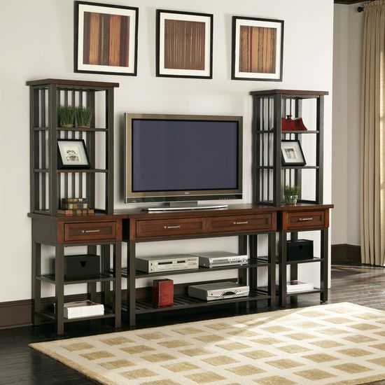 Home Styles Cabin Creek 3 PC Entertainment Center 5411 34 Homestyles
