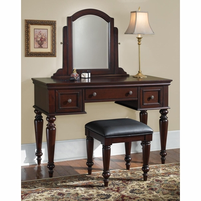 Home Styles Lafayette Traditional Vanity Table & Bench - 5537-72 ...