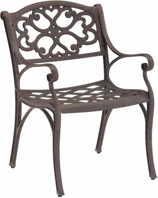 Homestyles Arm Chair Rust Brown Finish 2 Pack - 5555-802 - Homestyles