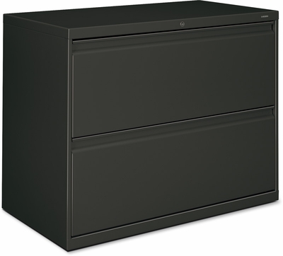 Hon 800 Series 36" Lateral File with Lock in Charcoal - HON882LS - Hon ...