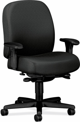 Hon Task Chairs with Adjustable Arms in Charcoal Gray - HON3528NT19T ...