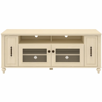 Kathy Ireland Volcano Dusk TV Stand with Pull-Out Media Storage in ...