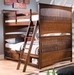 Lea Crossover Full Over Full Bunk Bed in Burnished Cherry - 826-986R ...