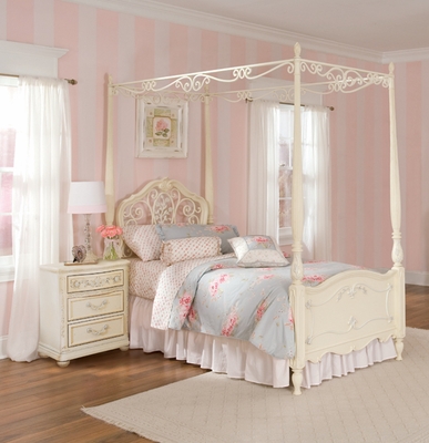 Lea Jessica McClintock Twin Canopy Bed Set - 203-935-KIT2 - Lea Furniture