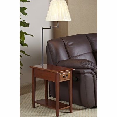 Leick Chairside Lamp Table with Drawer - Medium Oak - 9037-MED - Leick ...