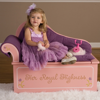 Levels of Discovery Princess Fainting Couch with Storage - LOD20053 ...