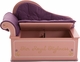 Levels of Discovery Princess Fainting Couch with Storage - LOD20053 ...