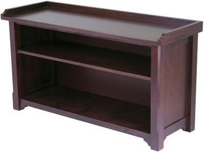 Milan Bench with Storage Shelf - 94640 - Winsome Wood Trading