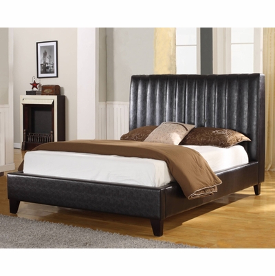 Modus Lexie Upholstered Panel Bed in Chocolate - 2VG5L4 - Modus Beds