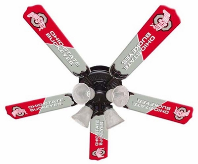 NCAA Ohio State Buckeyes Sports Fan Spartans Teamfanz Ceiling Fan ...