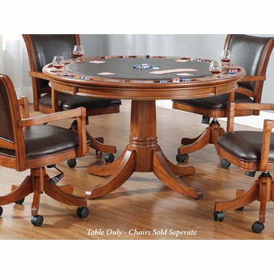 Park View Game Table in Medium Brown Oak - Hillsdale 4186GTB - 4186GTB ...
