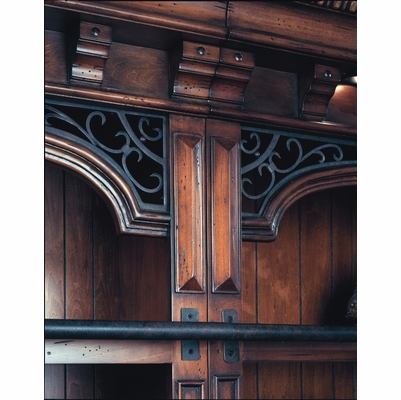 Parker Barcelona Library Bookcase Wall System - Dark Red Walnut ...