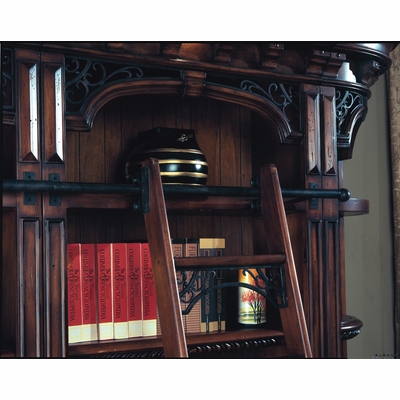 Parker Barcelona Library Bookcase Wall System - Dark Red Walnut ...
