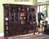 Parker Barcelona Library Bookcase Wall System - Dark Red Walnut ...