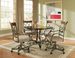 Powell 5 Pc. Hamilton Dining Set with (4) 697-435 Swivel Arm Chairs ...