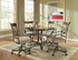 Powell 5 Pc. Hamilton Dining Set with (4) 697-435 Swivel Arm Chairs ...
