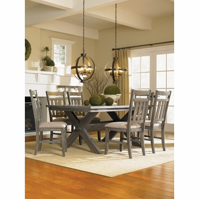 Powell 7 Pc. Turino Dining Set - Dining Table & 6 Side Chairs - 457 ...