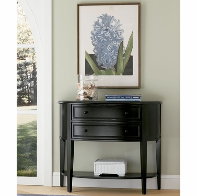 Powell Antique Black Demilune Console Table - 502-515 - 502-515 ...