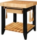 Powell Color Story Butcher Block Kitchen Island Black - 502-416 ...