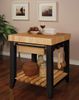 Powell Color Story Butcher Block Kitchen Island Black - 502-416 ...