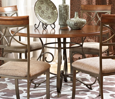 Powell Hamilton Round Cherry Dining Table - 697-413 - Powell Furniture