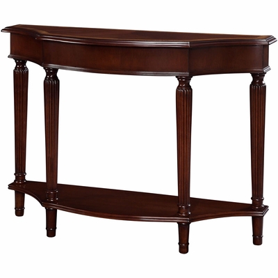 Powell Masterpiece Console Table with 4 Reeded Legs with Lower Shelf ...