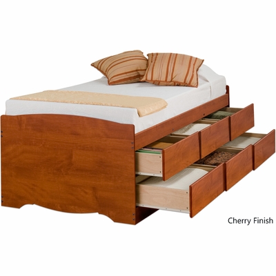 Prepac Tall Twin Platform Storage Bed - BBT-4106 - BBT-4106 - Prepac ...