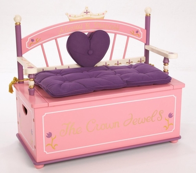 Princess Toy Box Bench - Levels Of Discovery